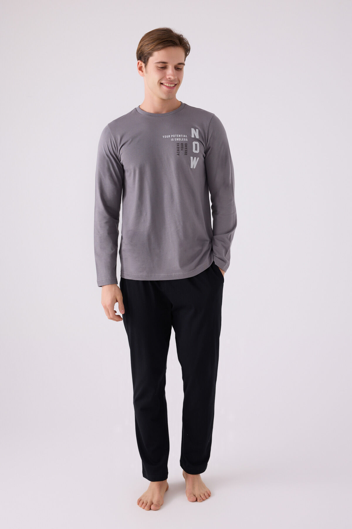 Arnetta Erkek Antrasit Pijama Takımı | Arnetta