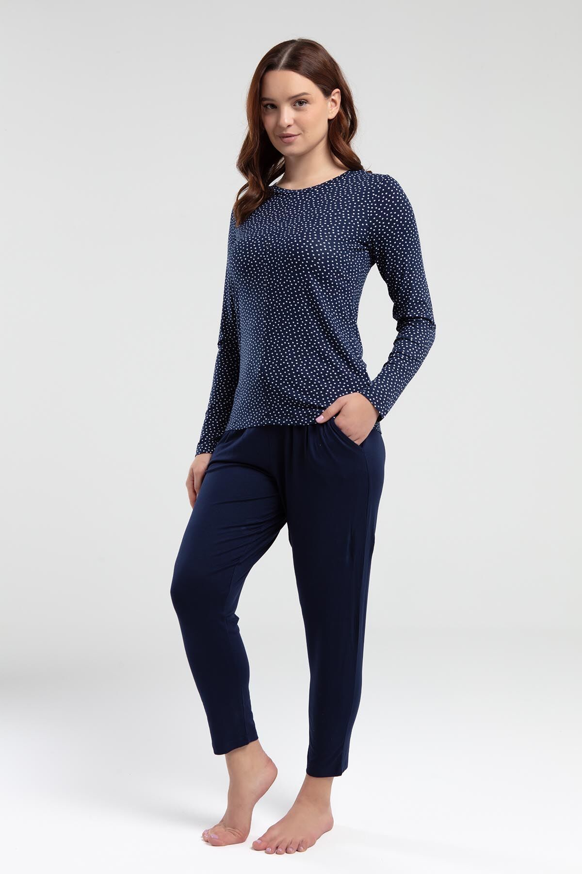 Arnetta Kadın Lacivert Pijama Takımı | Arnetta